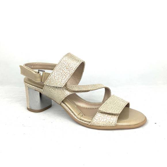 BeautiFeel | Shoes | New Beautifeel Womens Dove Heeled Sandal In Oro ...